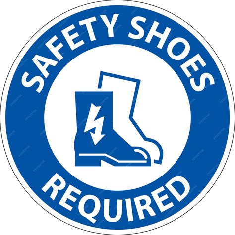 Se Requieren Zapatos De Seguridad Para Las Señales De Etiquetado En El