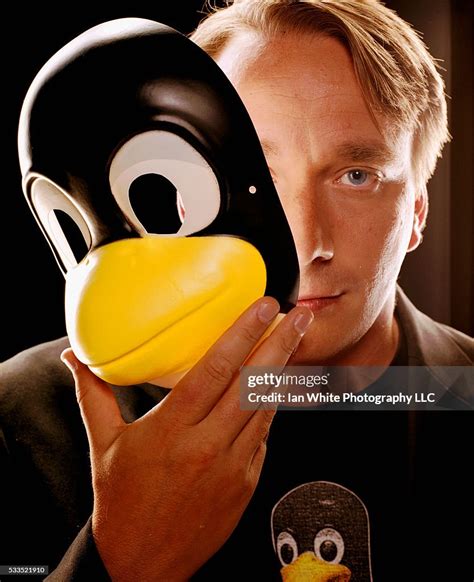 Linux Creator Linus Torvalds Holding Mask News Photo Getty Images