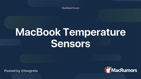 Macbook Temperature Sensors Macrumors Forums