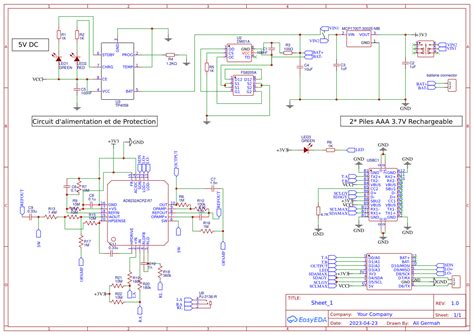 Projet Yahya Esp32c3 Max30102 Ds18 Gyroscope Oshwlab
