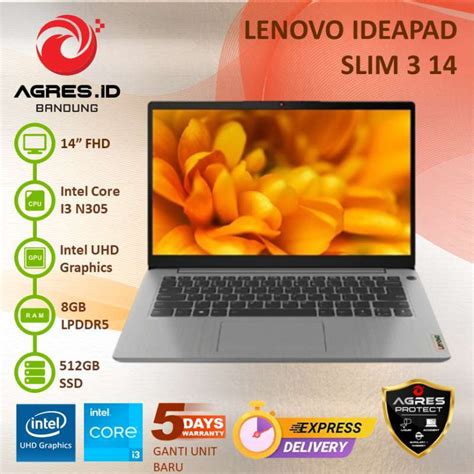 Jual Lenovo Ideapad Slim Ian I N Gb Gb Fhd Grey Di Seller Agres Id Bandung
