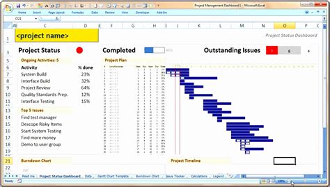 Project Status Report Template Excel Download Filetype Xls Best