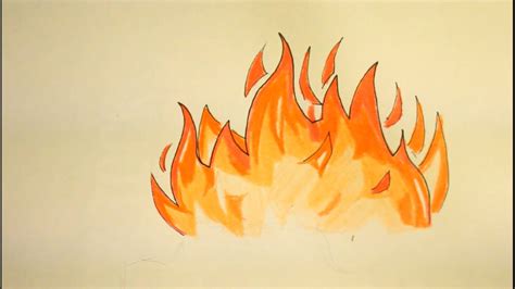Fire Pencil Drawing Creating Realistic Flames And Smoke
