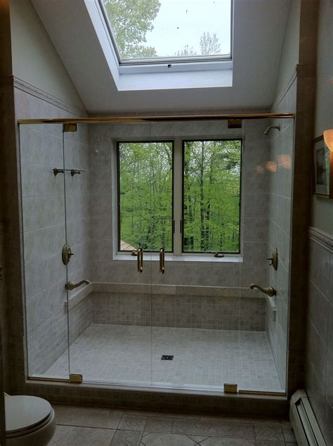 Modern Farmhouse Bathroom With Luxury Glass Shower Couples Bathroom