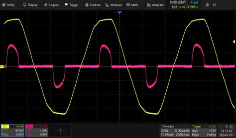 Power Factor Pf Measurement Using A Digital Oscilloscope Power