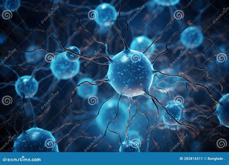 Electron Microscopy Of Brain Neural Network Cells Biology Science Technology Generative Ai