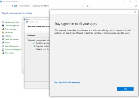 Outlook 20162019 Click To Run Adding Multiple Office 365 E Mail Profiles Sorry Another