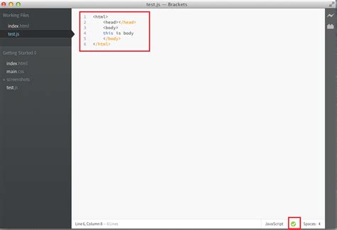 Core JSLint JSLint Doesn T Complain About Errors If There Are Html Tags In JS File Issue