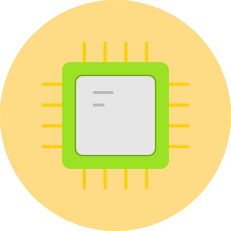 Cpu Flat Circle Icon 37438478 Vector Art At Vecteezy