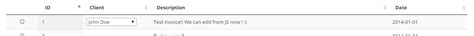 Value Not Showing Up In Table But Showing Up In Drop Down Box