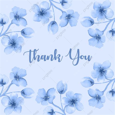 Thank You Images With Blue Flowers