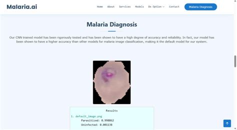 Prediction Page Of Web Demonstration Implementing Tensorflowjs