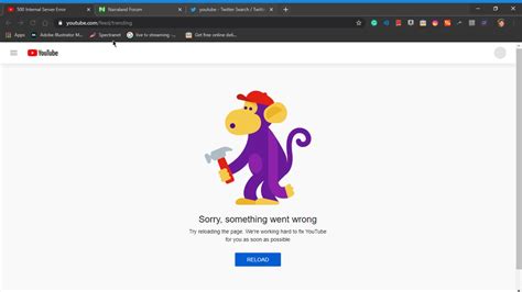 YOUTUBE IS DOWN YOUTUBE WENT DOWN YouTube