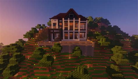 Mountain Modern House Minecraft Map