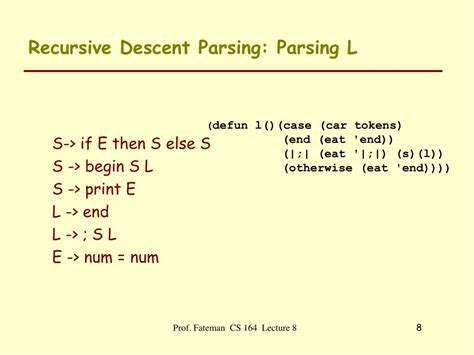 Ppt Top Down Parsing Powerpoint Presentation Free Download Id4244722