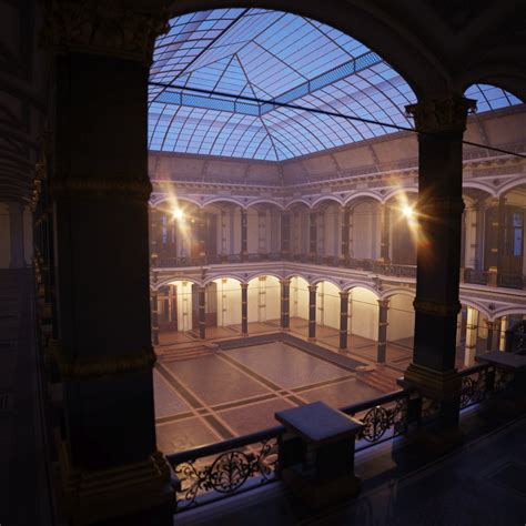 3d Model Atrium Museum Classical Turbosquid 1689435