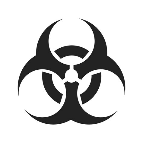 Danger Iconbiohazard Caution And Danger Zonewarning Vector Sign