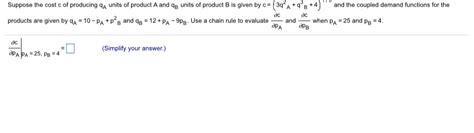 answered suppose the cost c of producing qa… bartleby