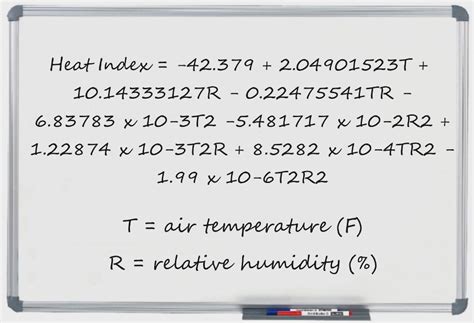 Calculating Heat Index And Why We Feel Sticky On A Muggy Day