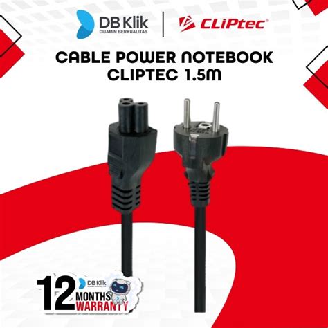 Jual Kabel Power Notebook Cliptec Tebal 1 5m Notebook Cable Power 1 5m Original Terbaru