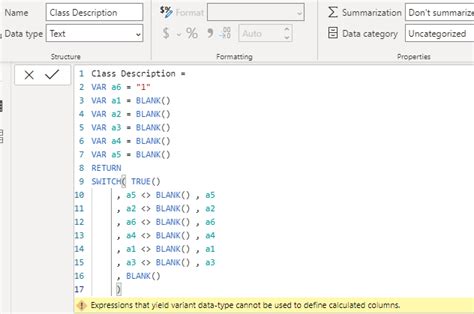 Expressions That Yield Variant Data Type Cannot Be Microsoft