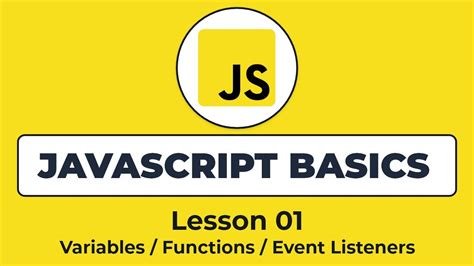 learn javascript basics in 20 minutes lesson 01 javascript for beginners youtube