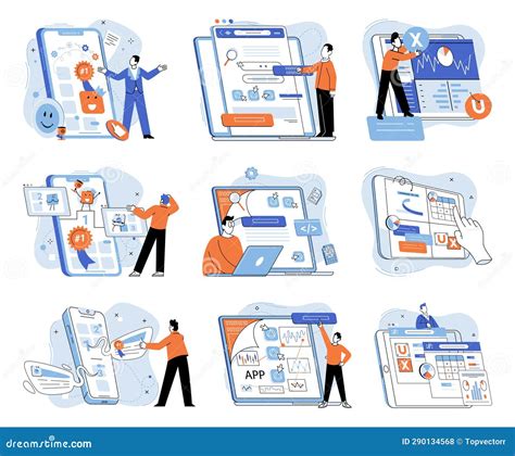 Application Testing Metaphor Vector App Test Proving Ground Where Apps Robustness Is Checked