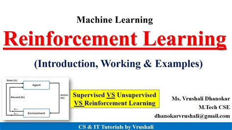 Ml 5 Reinforcement Learning With Examples Supervised Vs