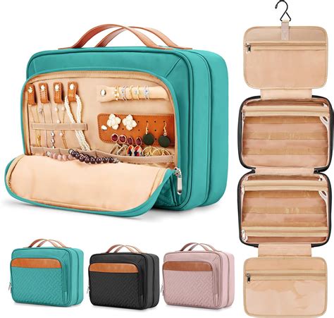 Travel Hanging Toiletry Bag For Women Cruise Ship Essentials Large Makeup Dopp Kit With Jewelry