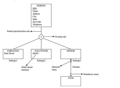 Solved Draw An Eer Diagram For The Following Problem Using The