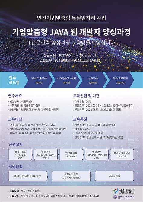 [전자신문] it전문가협회 맞춤형 자바 웹개발자 교육 진행…정규채용 연계 10주 과정 ㈔한국it전문가협회