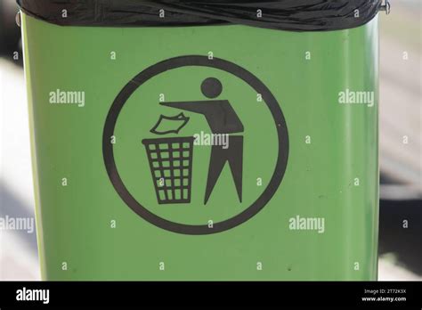 Garbage Sign For Waste Disposal Waste Collection And Environmental