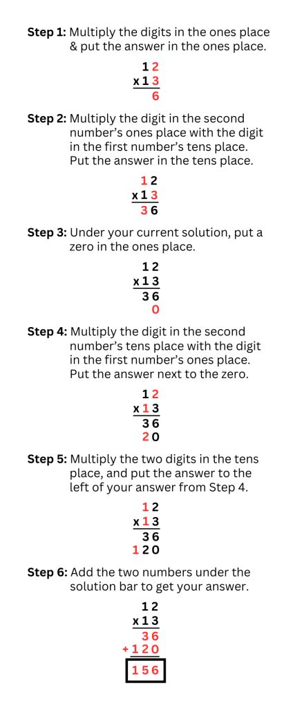 Double Digit Multiplication Worksheets