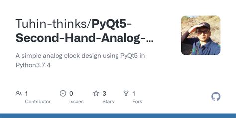 github tuhin thinks pyqt5 second hand analog clock a simple analog