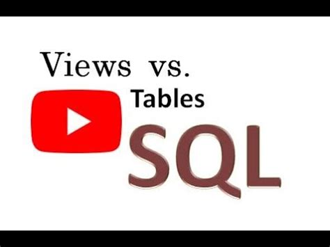SQL Views YouTube