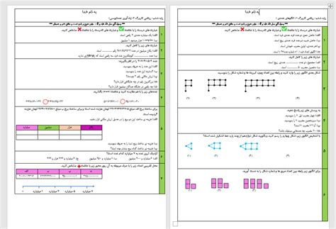 دانلود آزمون مداد کاغذی پایه ششم ابتدایی پی دی اف داک