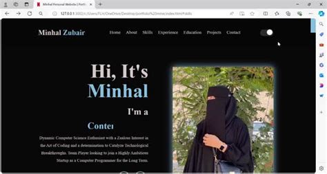 Minhal Zubair On Linkedin Internship Portfolio Techminds Project