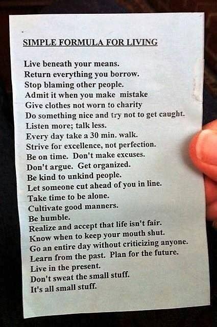 Daveswordsofwisdom.com: The Simple Formula To Just Living Life.