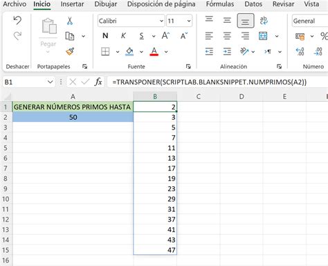 Generar Lista De NÚmeros Primos Con Typescript Excel Signum