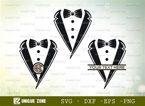 Tuxedo Svg Monogram Man Coat Svg Graphic By Unique Zone · Creative Fabrica