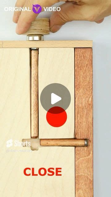 Victor On Instagram Wooden Lock Secret Key Simple DIY Woodworking Woodcraft Diy