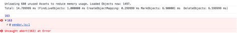Webgl Crashes After Unity Scene Load Memory Cleanup Questions Answers Unity Discussions
