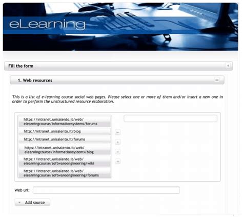 Web Source Selection And Insert Form Within The Tool Web Page Download Scientific Diagram