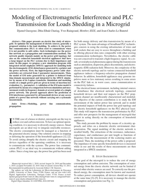 Modeling Of Electromagnetic Interference And Plc Pdf Transmission Line Computer Network