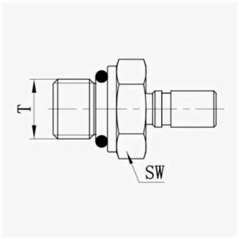 External Thread Connection O Ring Seal