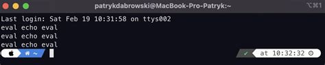 eval echo eval is printed every time i open new session in iterm2