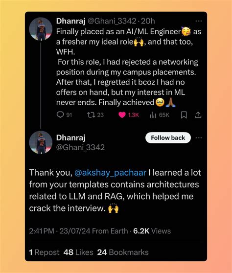 akshay pachaar on linkedin it s incredibly rewarding to hear that my