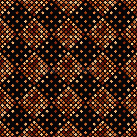 Seamless Brown Geometrical Diagonal Square Pattern Background Stock Vector Illustration Of