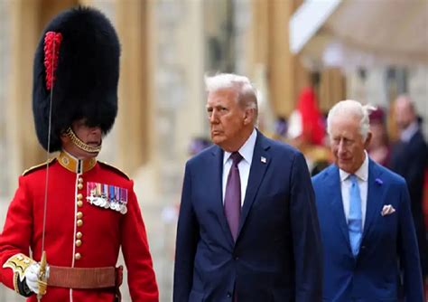 میز شامی که شاه چارلز برای ترامپ تدارک دیده بود عکس