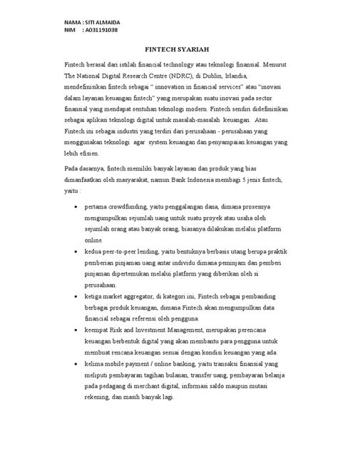 Fintech Syariah Pdf
